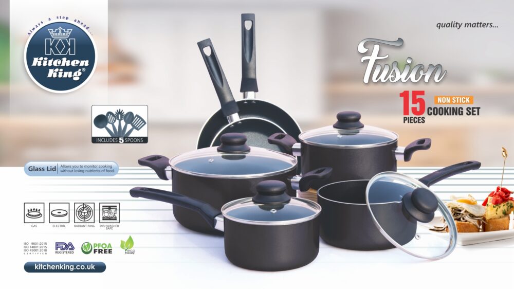 Fusion Set (Black) – Kitchen King Cookware