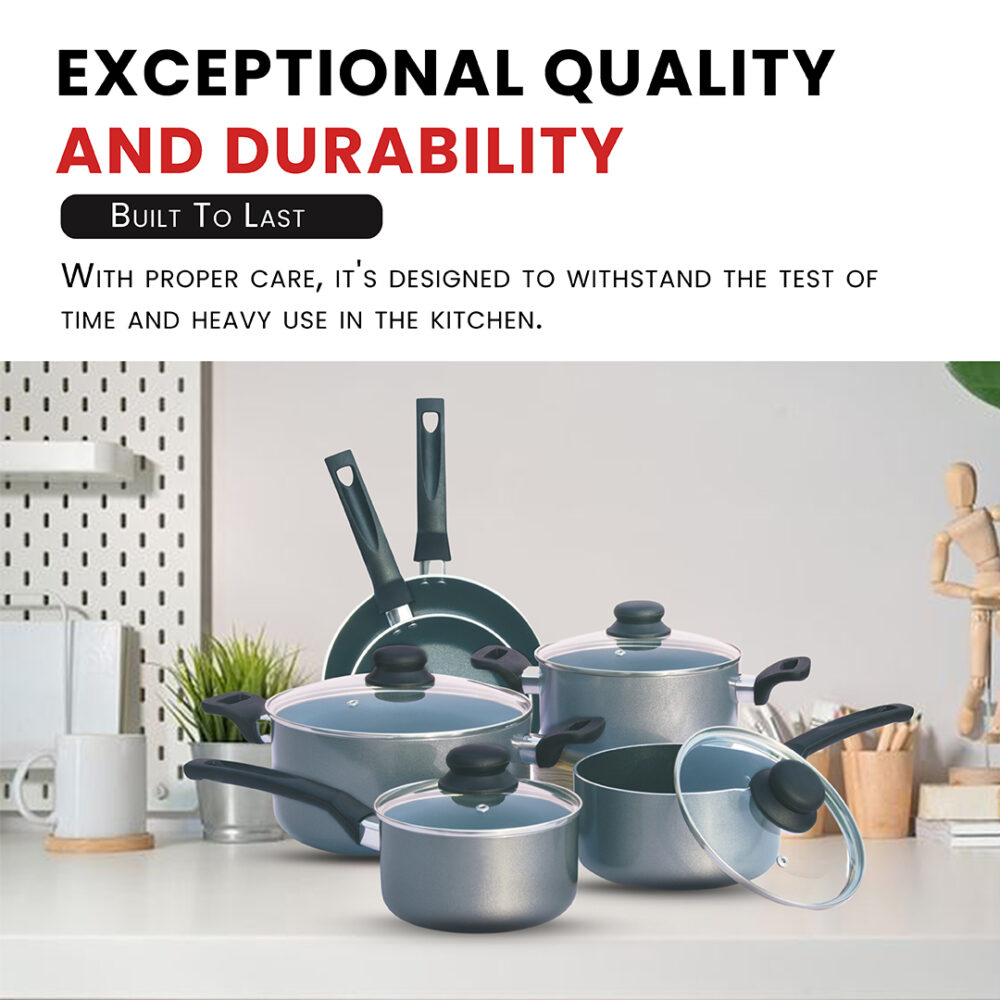 Fusion Set (Grey) – Kitchen King Cookware