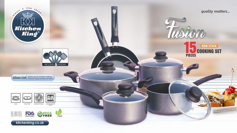 Fusion Set (Grey) – Kitchen King Cookware