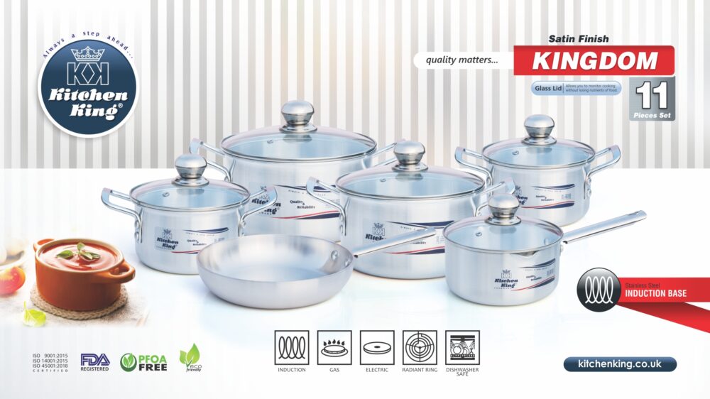 Kingdom Set Induction (11 Pcs) – Kitchen King Cookware