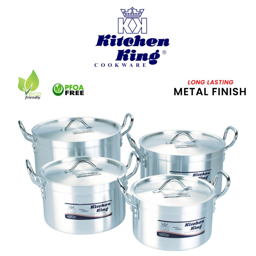 King Chef Shallow Pot Set (23-30cm) – Kitchen King Cookware