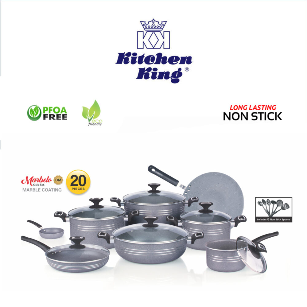 Marbelo DM Set (20 Pcs) – Kitchen King Cookware